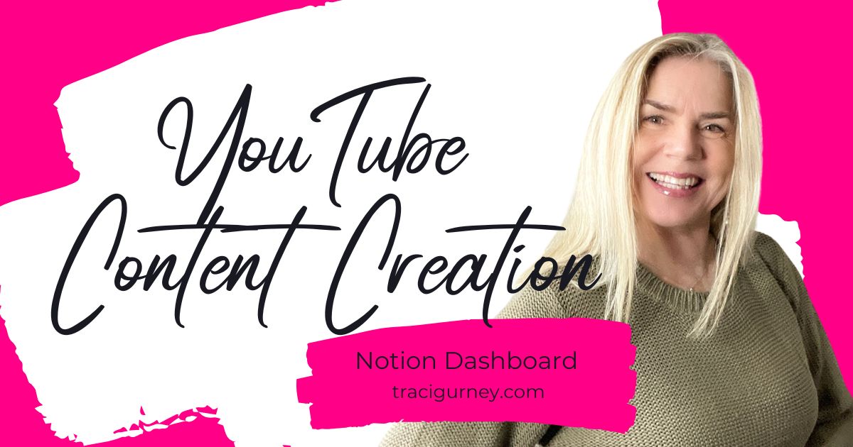 YouTube Content Creation Notion Dashboard